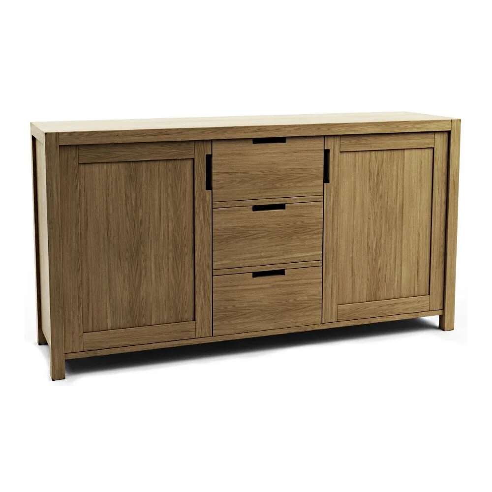 scandic skara oak sideboard 3 door — Studio One Furniture
