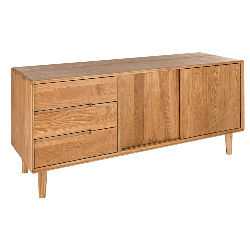 scandic skara oak sideboard 3 door — Studio One Furniture