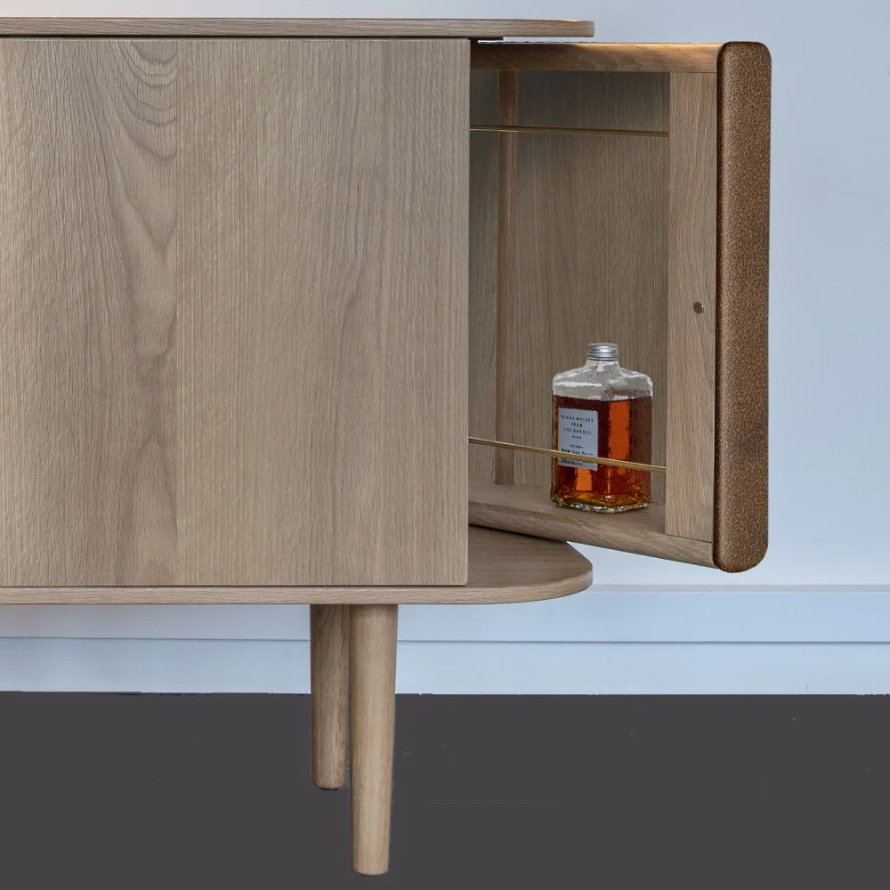 scandic skara oak sideboard 3 door — Studio One Furniture