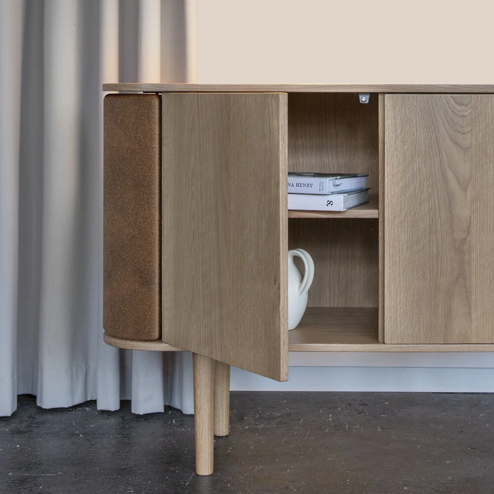 scandic skara oak sideboard 3 door — Studio One Furniture