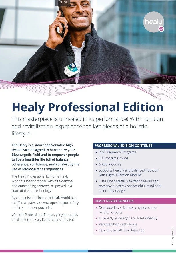 Healy Professional Brochure — Healy Frequency Device World Distributors