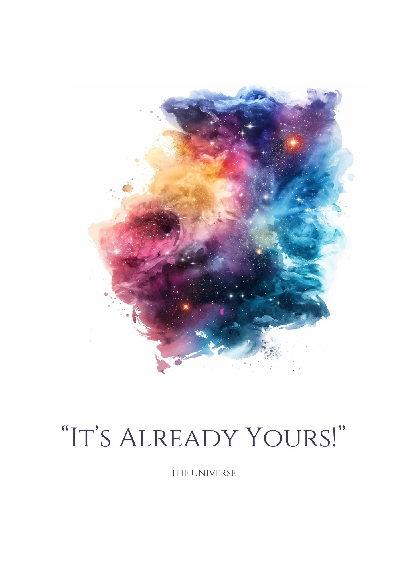 It's Already Yours Universe Wall Print — Healy Frequency Device World ...