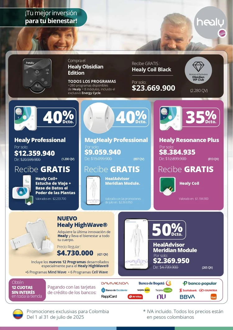 Healy Shop Colombia — Healy Frequency Device World Distributors
