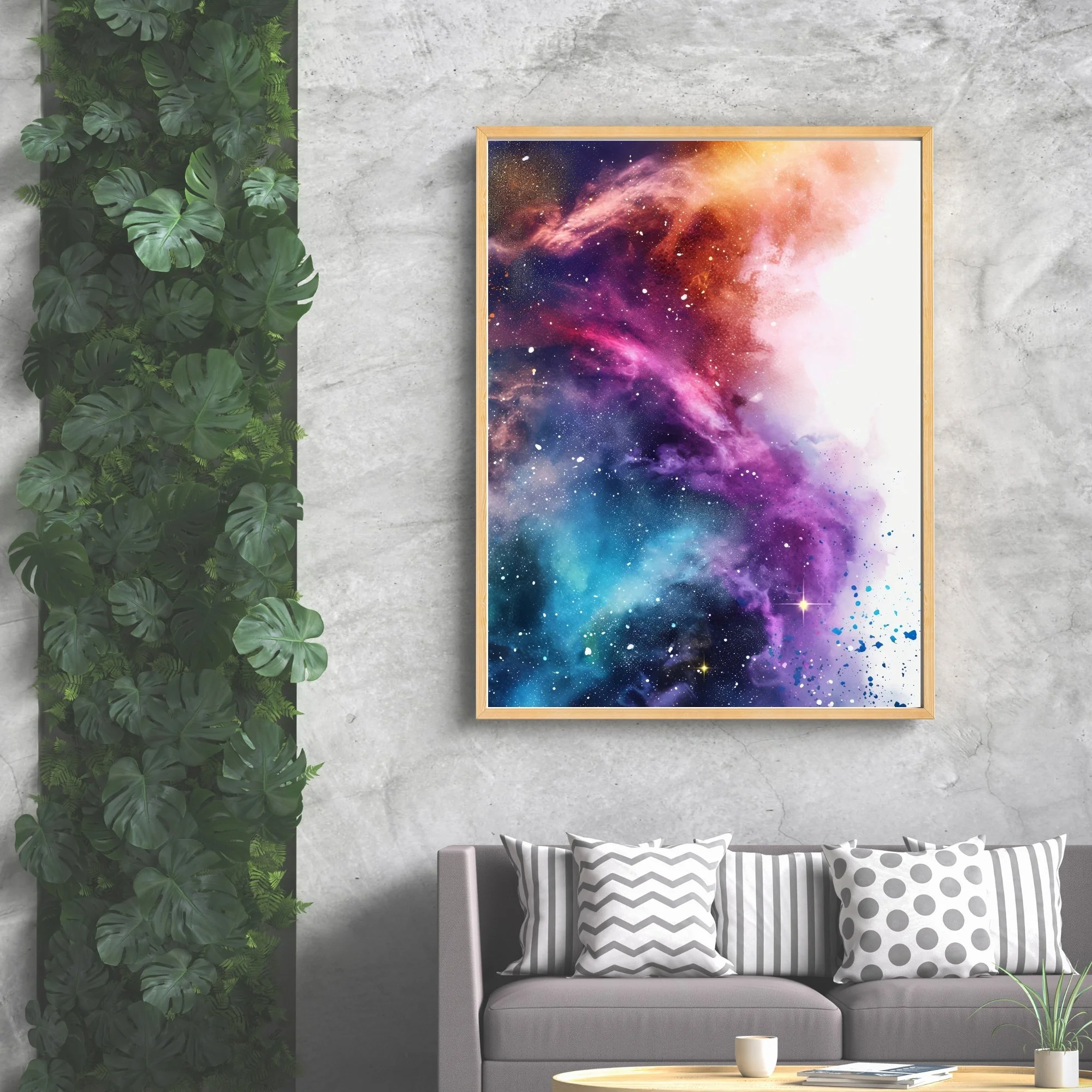 Vibrant Universe Wall Art Print | Digital Download | Space Decor ...