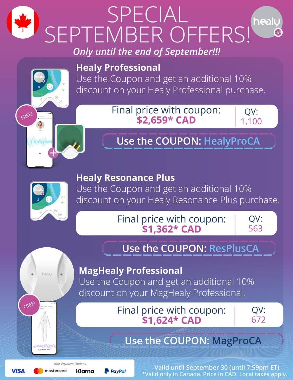 Healy Canada Coupon Code 2024 — Healy Frequency Device World Distributors