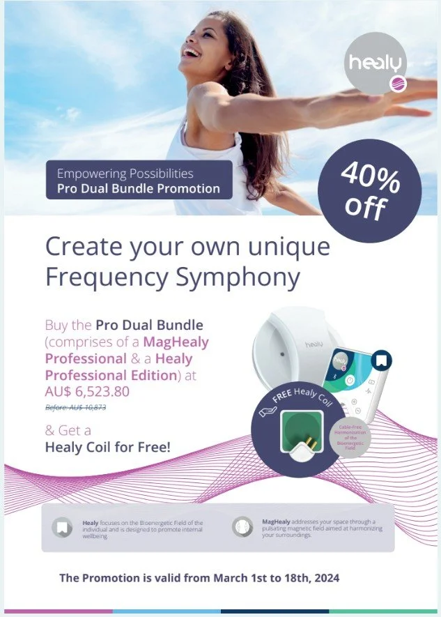 Healy Australia March 2024 Promotions — Healy Frequency Device World Distributors