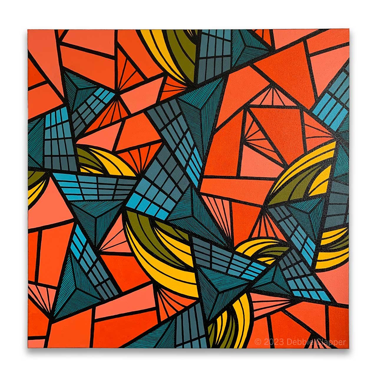 Gallery 3 — Debbie Clapper / Freehand Modern Abstract Op Art