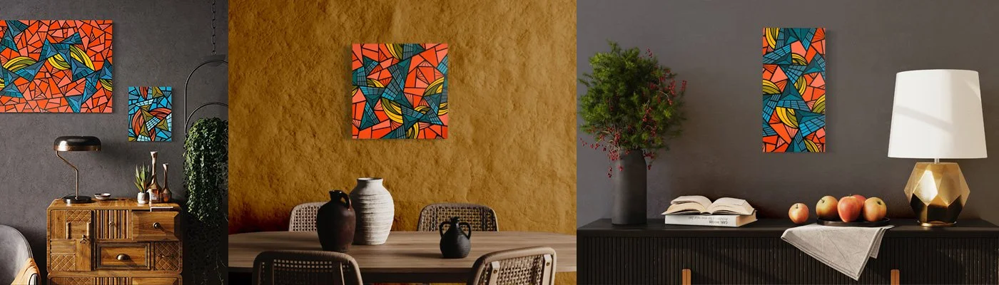 Gallery 3 — Debbie Clapper / Freehand Modern Abstract Op Art