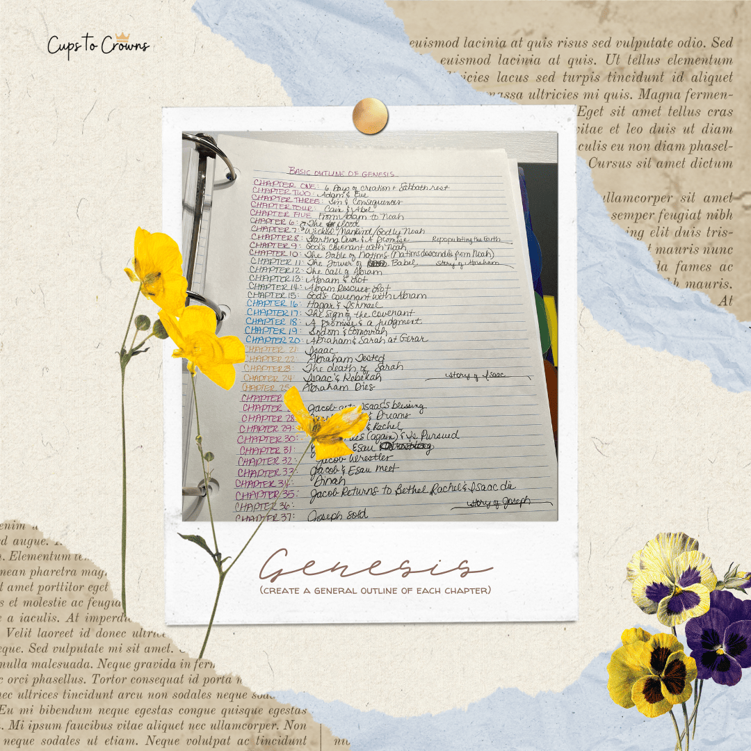 My In-Depth Chronological Bible Study Method — Cups to Crowns