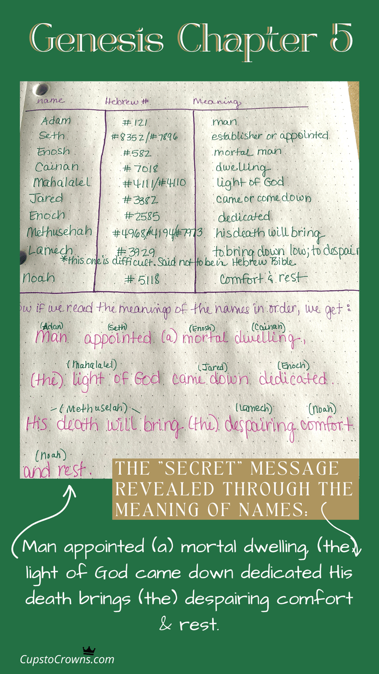 Genesis Chapter 5: The Genealogy Of Mankind From Adam To Noah — Cups to ...