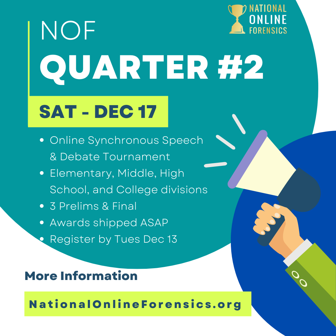 2022 Quarter #2 Tournament Registration Open — National Online Forensics