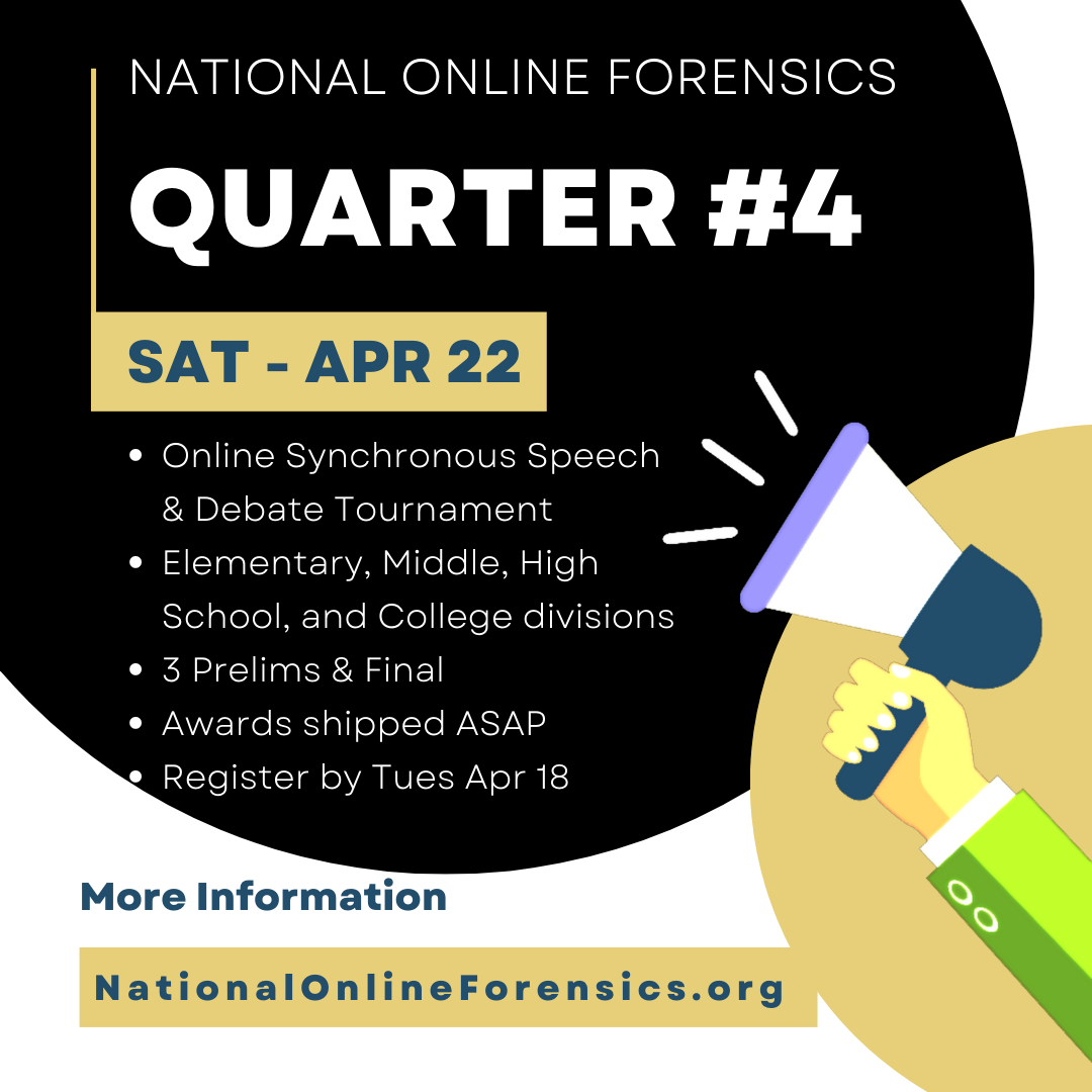 2023 Quarter #4 Tournament Registration Open — National Online Forensics
