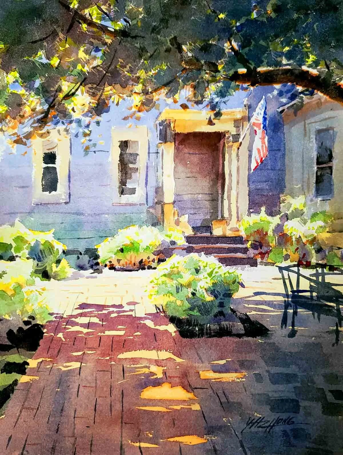 Urban Landscape — Yong Hong Zhong Watercolor