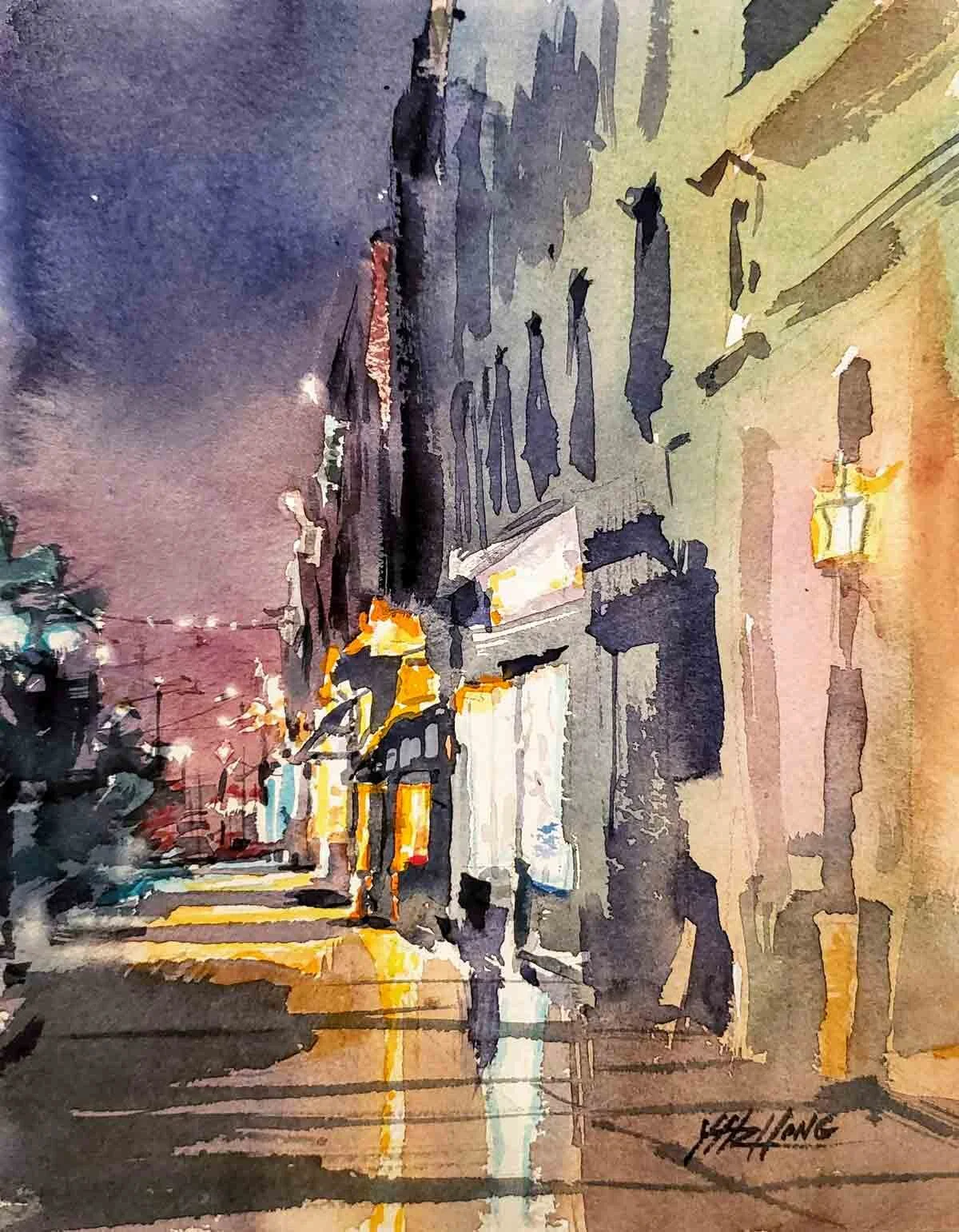 Urban Landscape — Yong Hong Zhong Watercolor