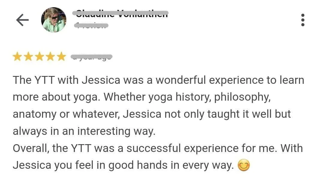 200 Hour YTT - Graduate Reviews — Jessica Rabone Yoga
