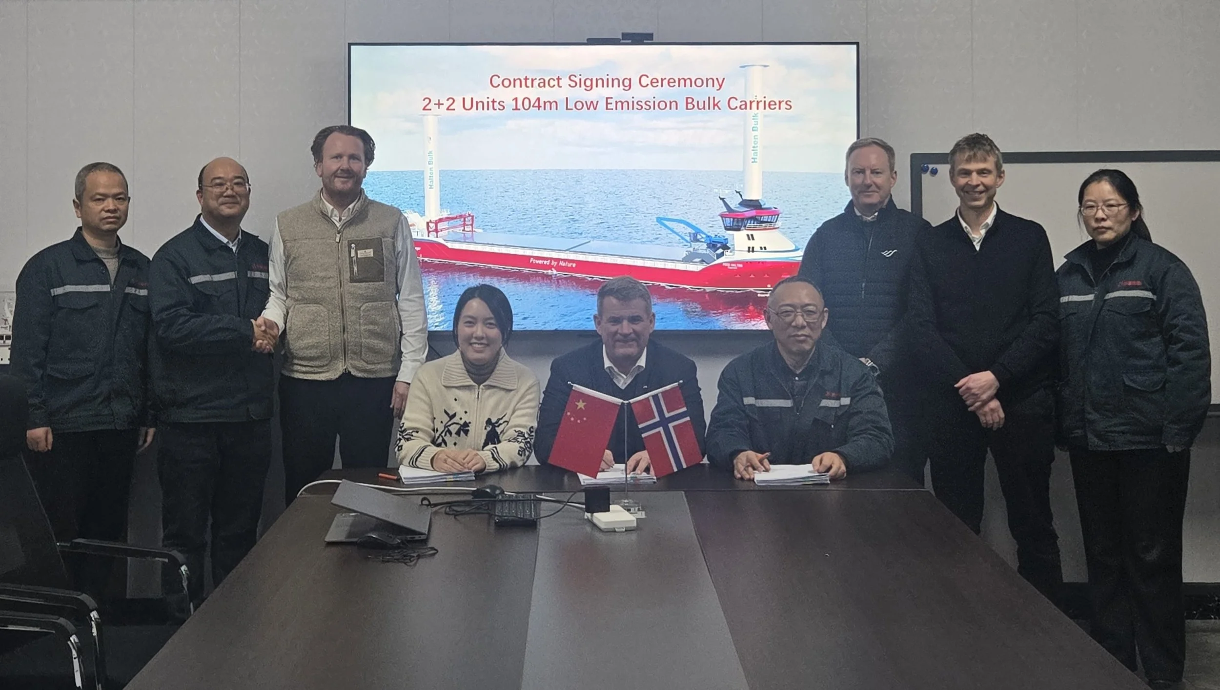 Halten Bulk Contracts 2+2 Bulk Carriers with rotor sails — The ...