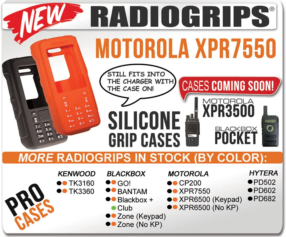 RadioGrips® Silicone Case for Hytera PD682 2-Way Radio — Red's Radios