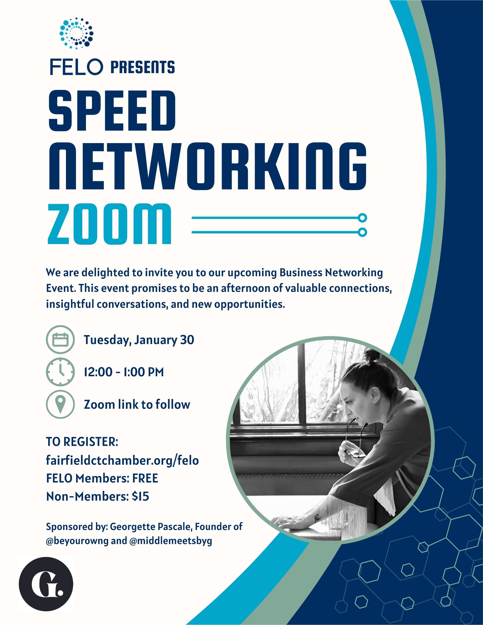 FELO presents Speed Networking Zoom — In A Fairfield Minute
