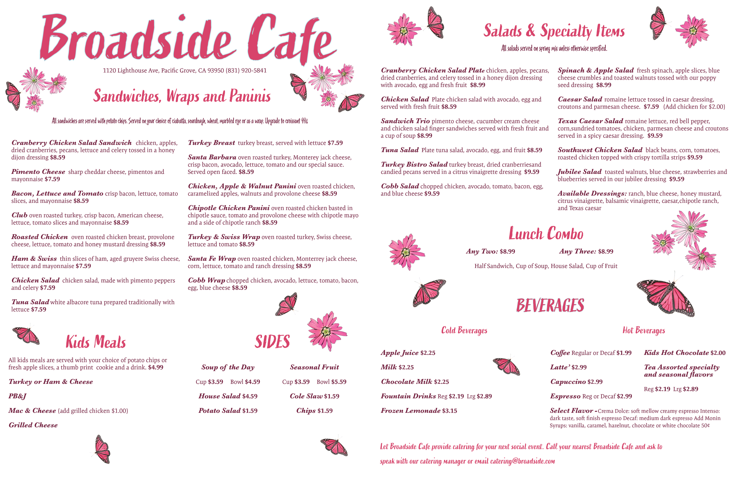 Broadside Cafe Menu Design — WHOISHD ART