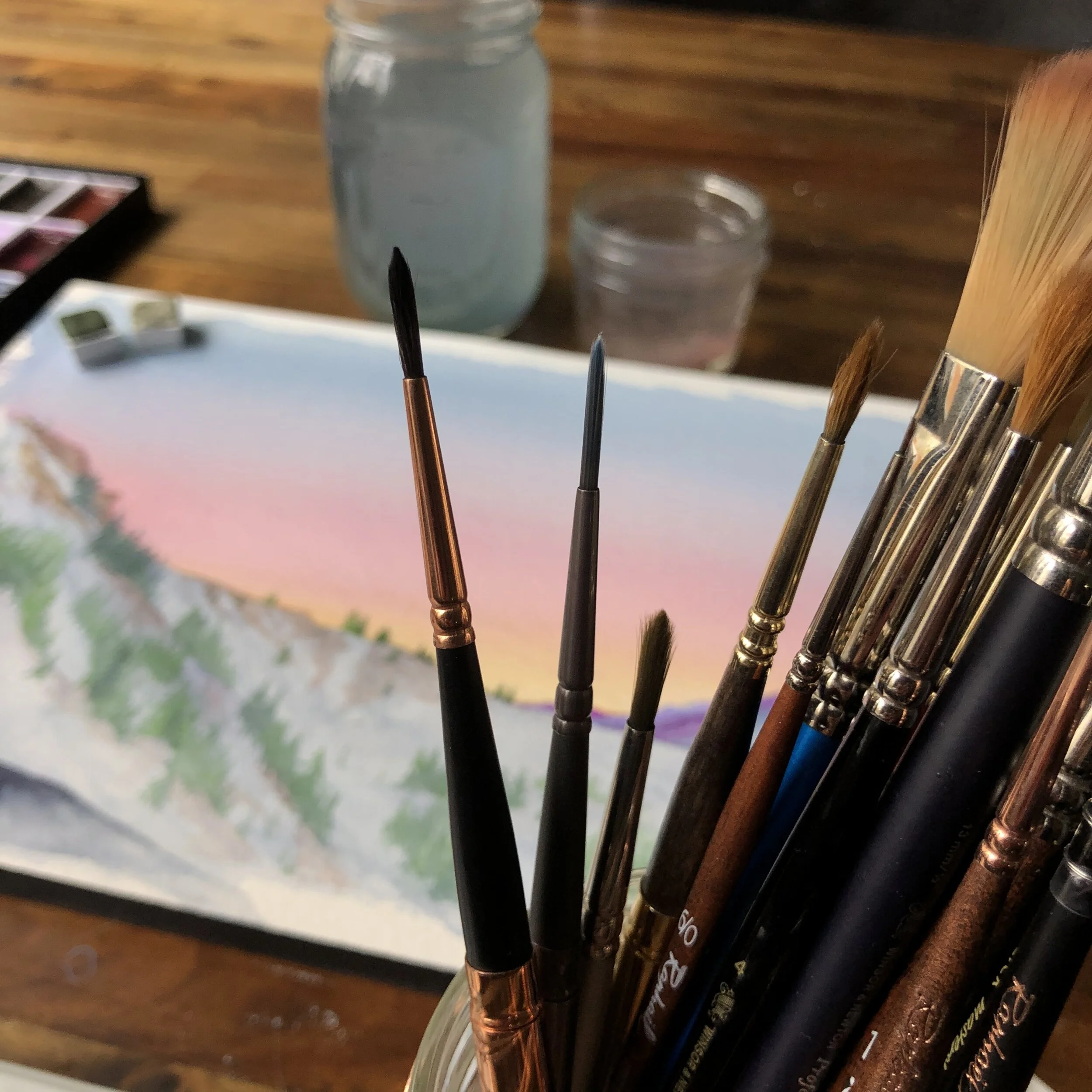 Snowbird Mountain Resort Watercolor - Powder Art Print — Kapowder Ink