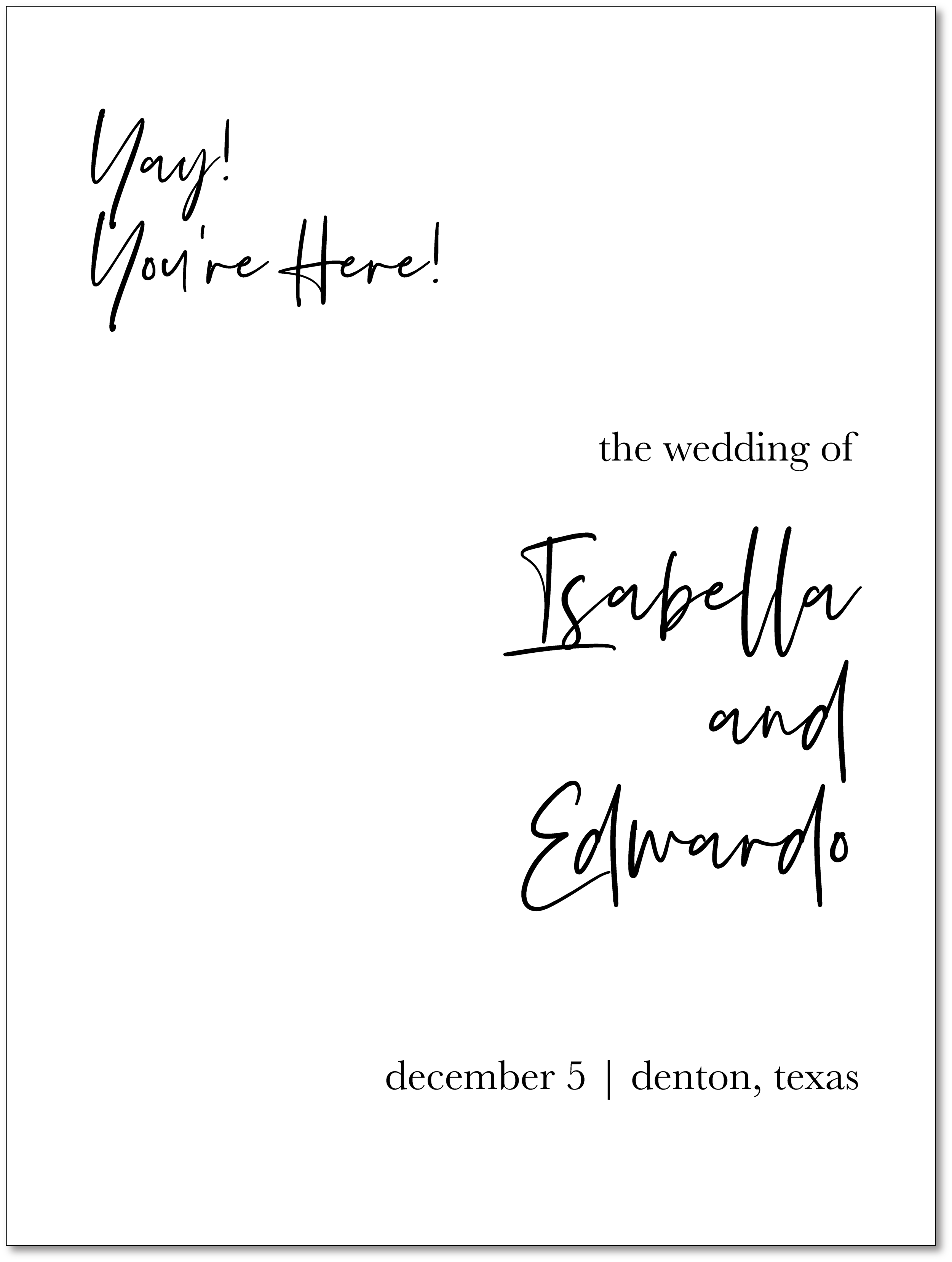 Welcome Sign — WWE x Lyons Paperie