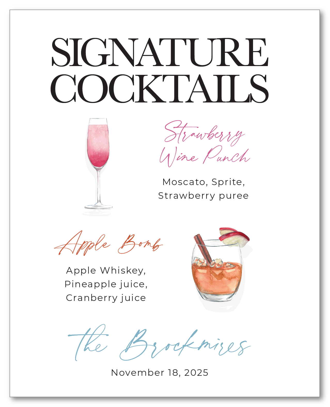 Bar Signs — Lyons Paperie