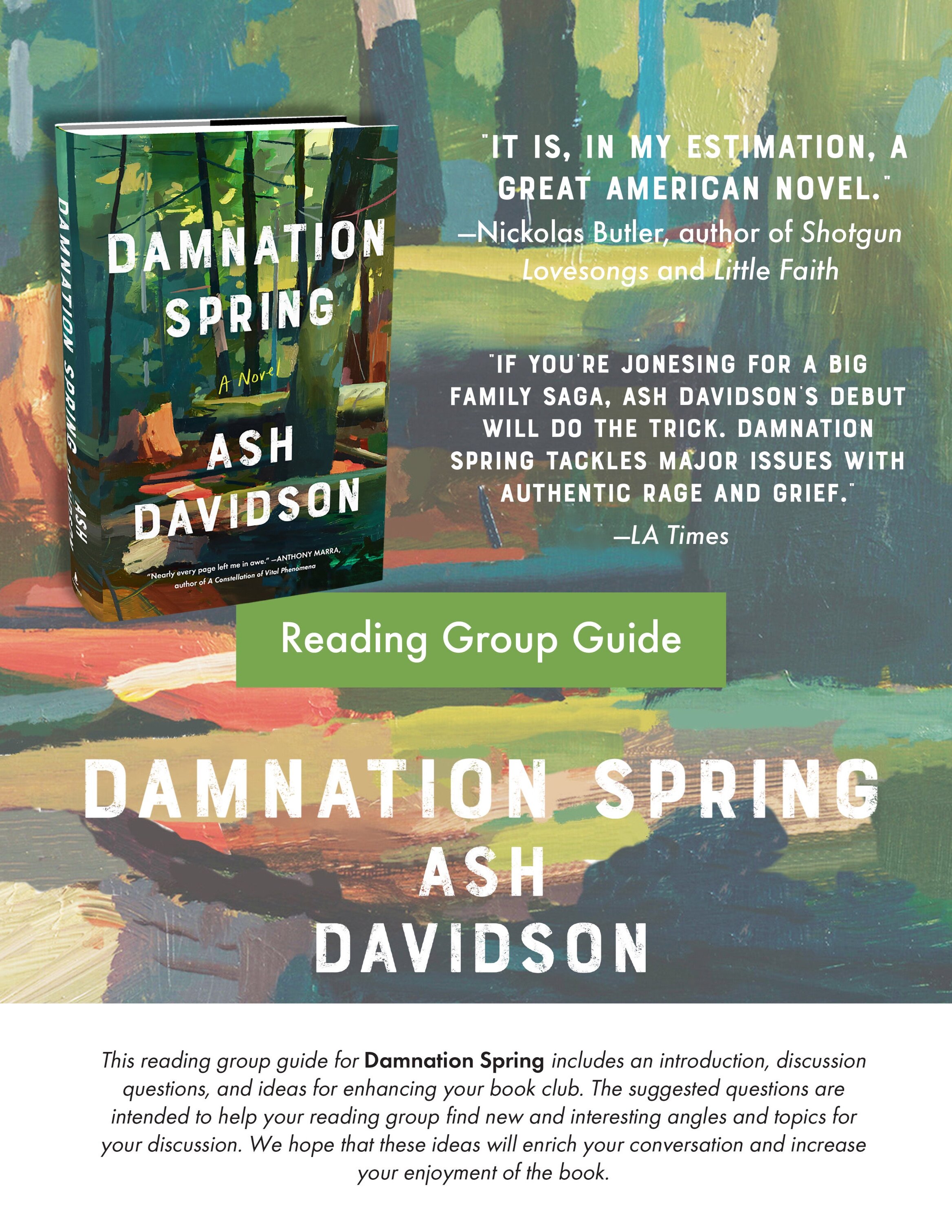 Book Club Questions — Ash Davidson