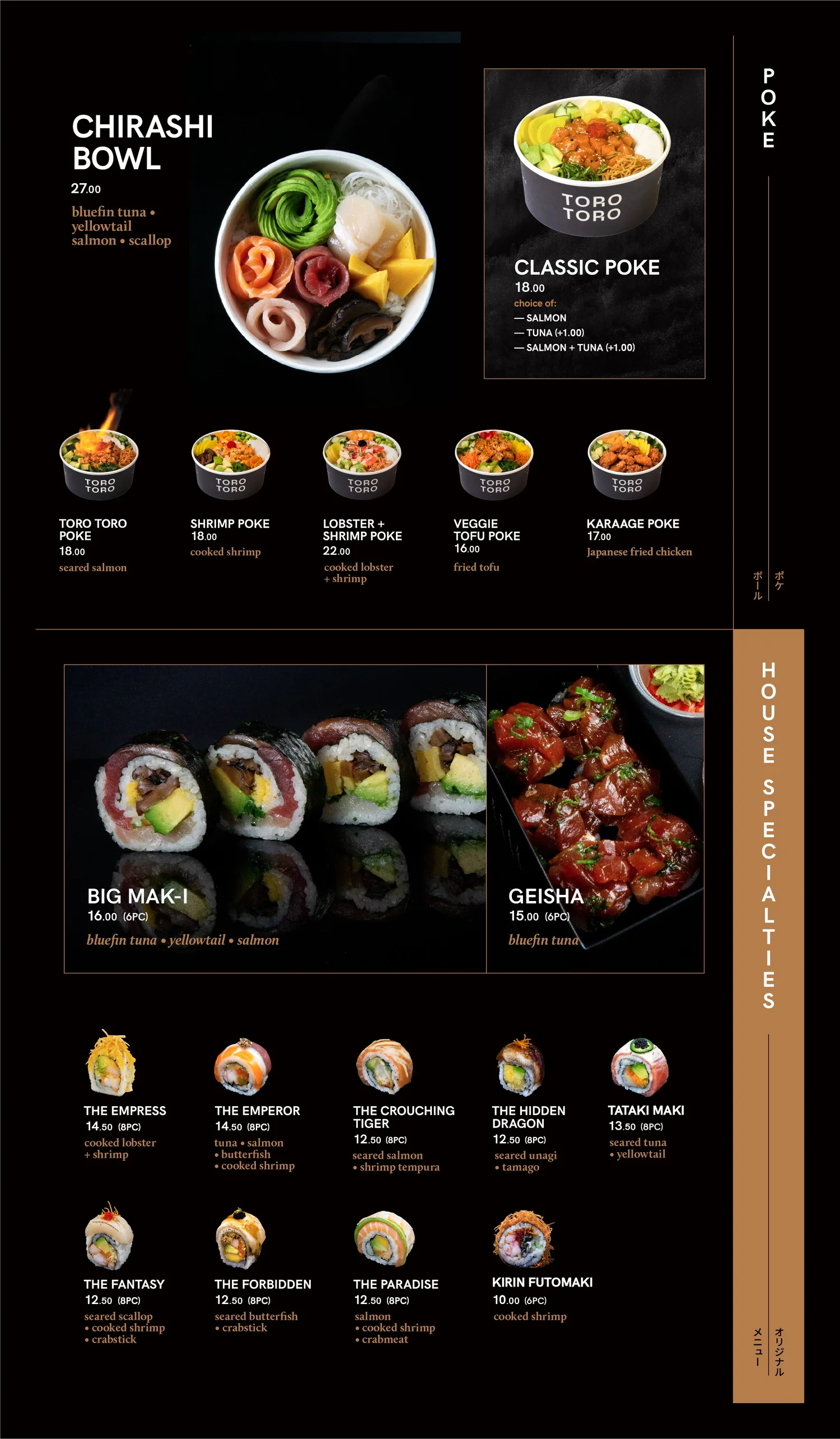 TORO TORO Sushi + Poke