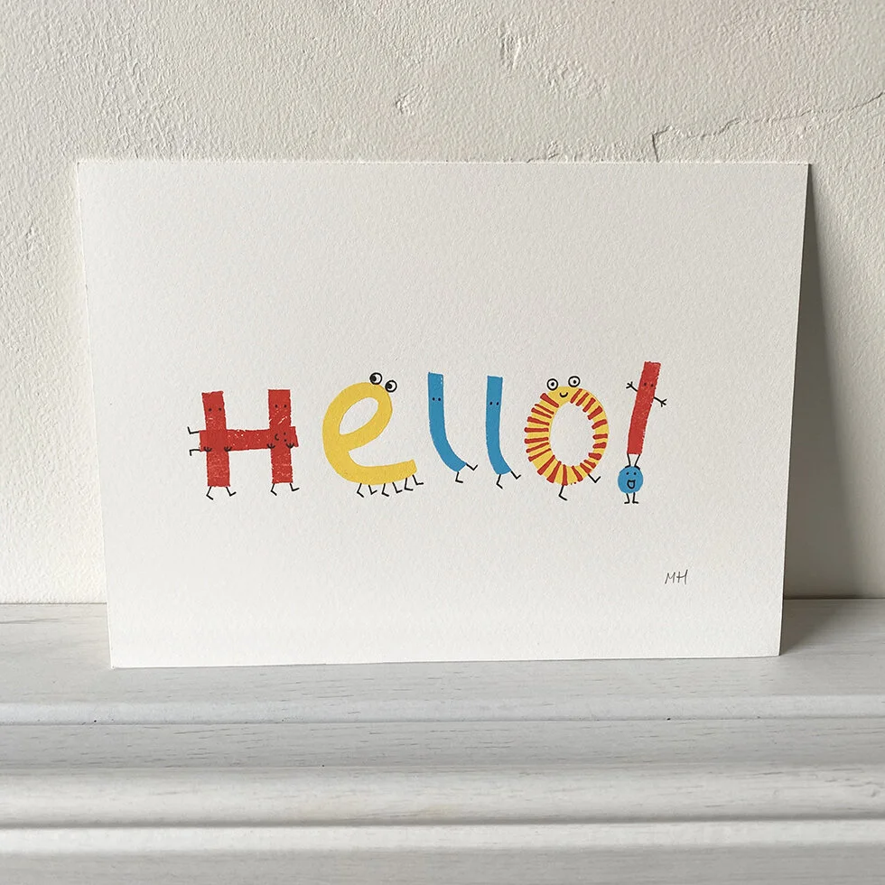 HELLO! Original Print — Morag Hood - Author & Illustrator