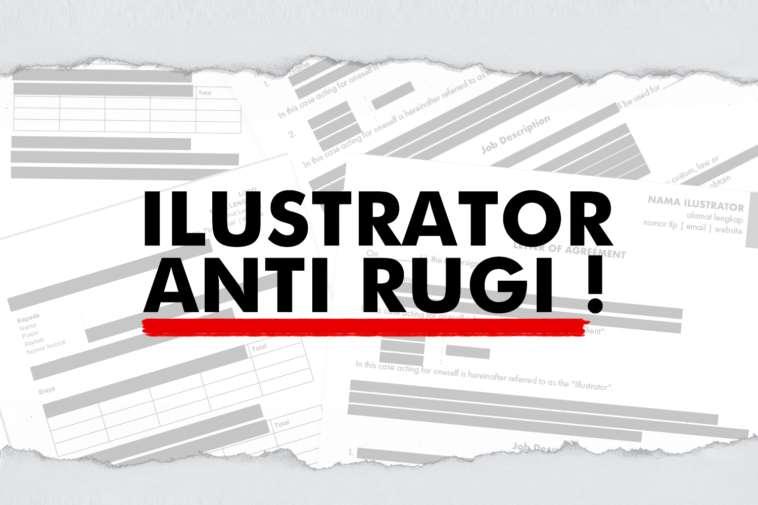 ANTI RUGI: Jaga Diri dan Karya Lewat Kontrak dan Negosiasi! — Ilustrasee