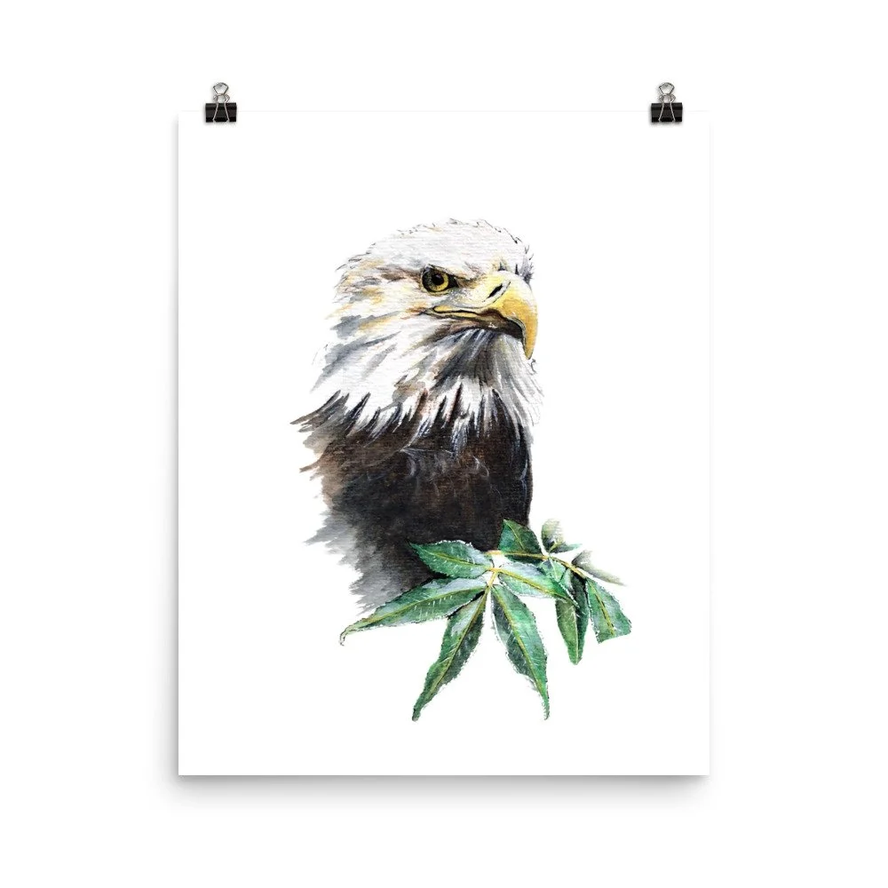Soaring Bald Eagle Print — with Heidi Joy