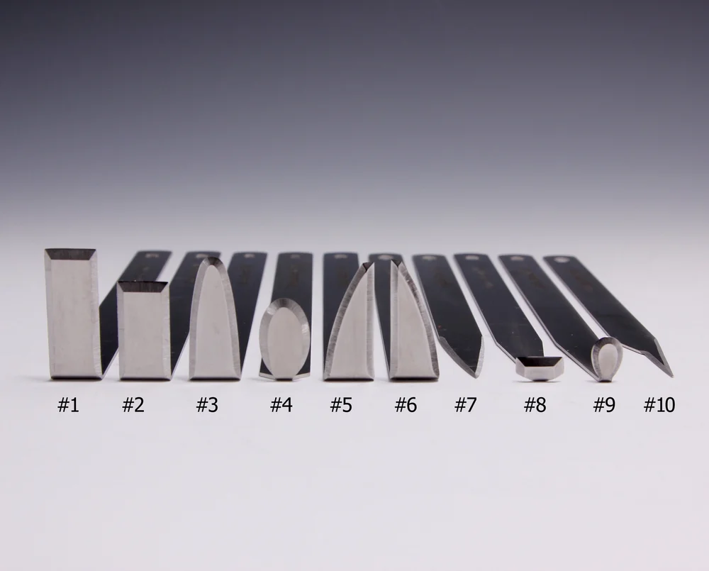 A choice of 2 out of 11 with Silicone Sleeves Stainless Steel Pottery Trimming/Chattering Tools ...