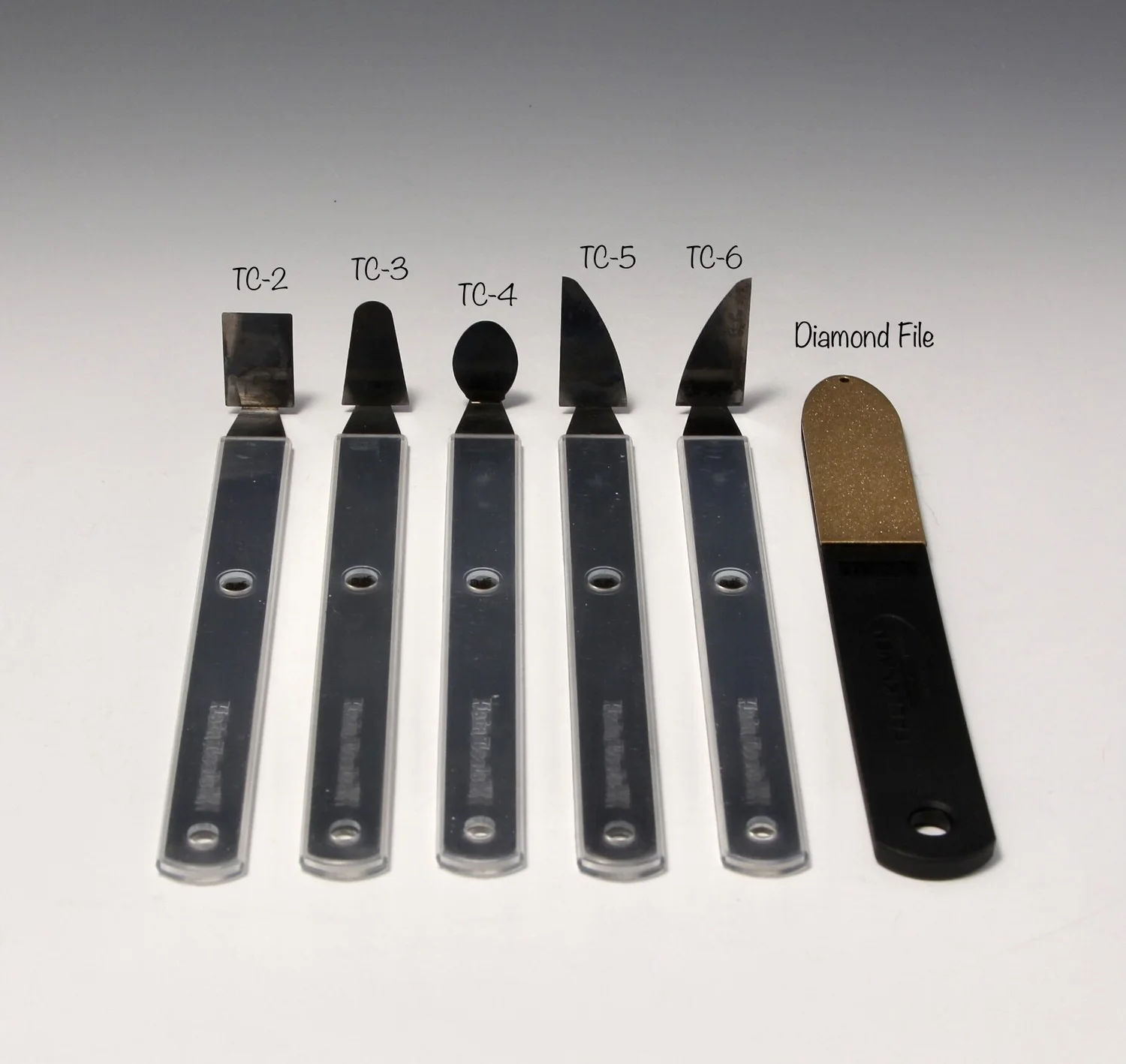 A choice of 2 out of 11 with Silicone Sleeves Stainless Steel Pottery Trimming/Chattering Tools ...