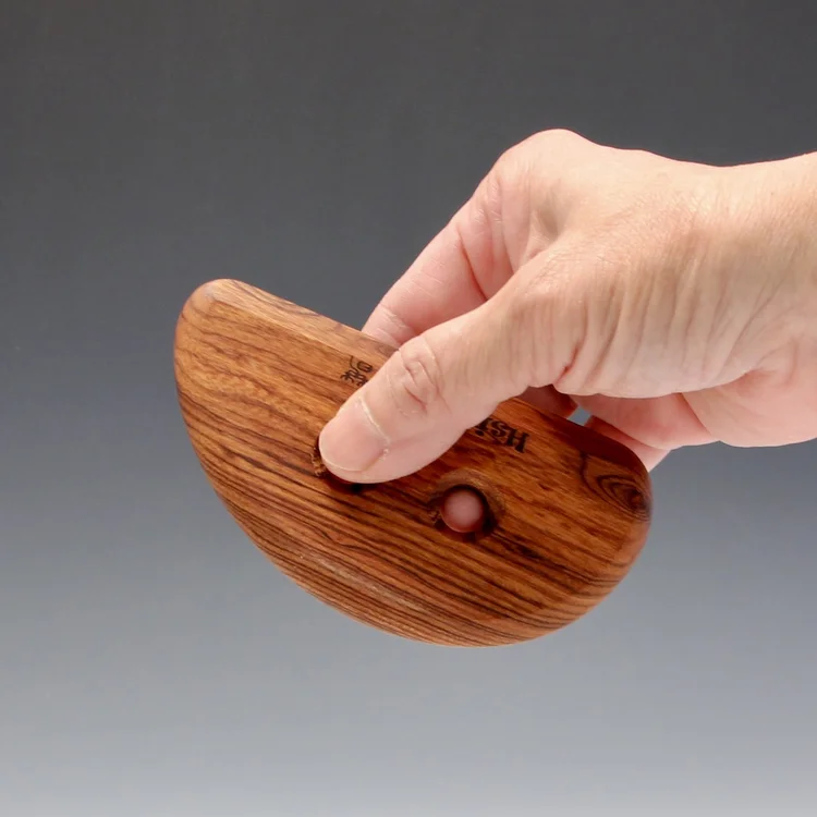A 3" Mopane Wooden Round Rib for Throwing Perfect Bowls and Mugs by ...