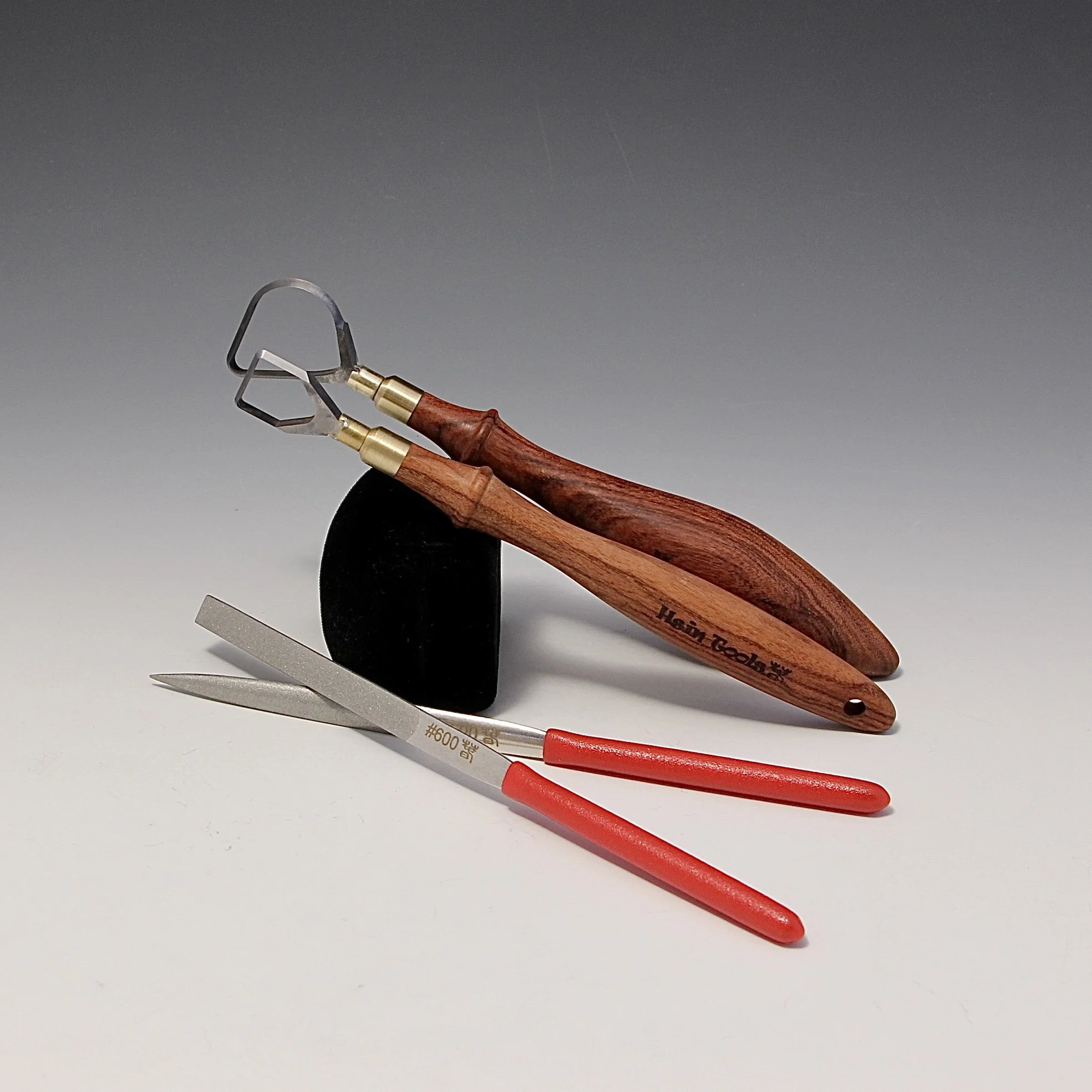 7-Shaped Tungsten Carbide Open Loop Tool with Oval Rosewood Handle~ The Hardest Pottery Trimming ...