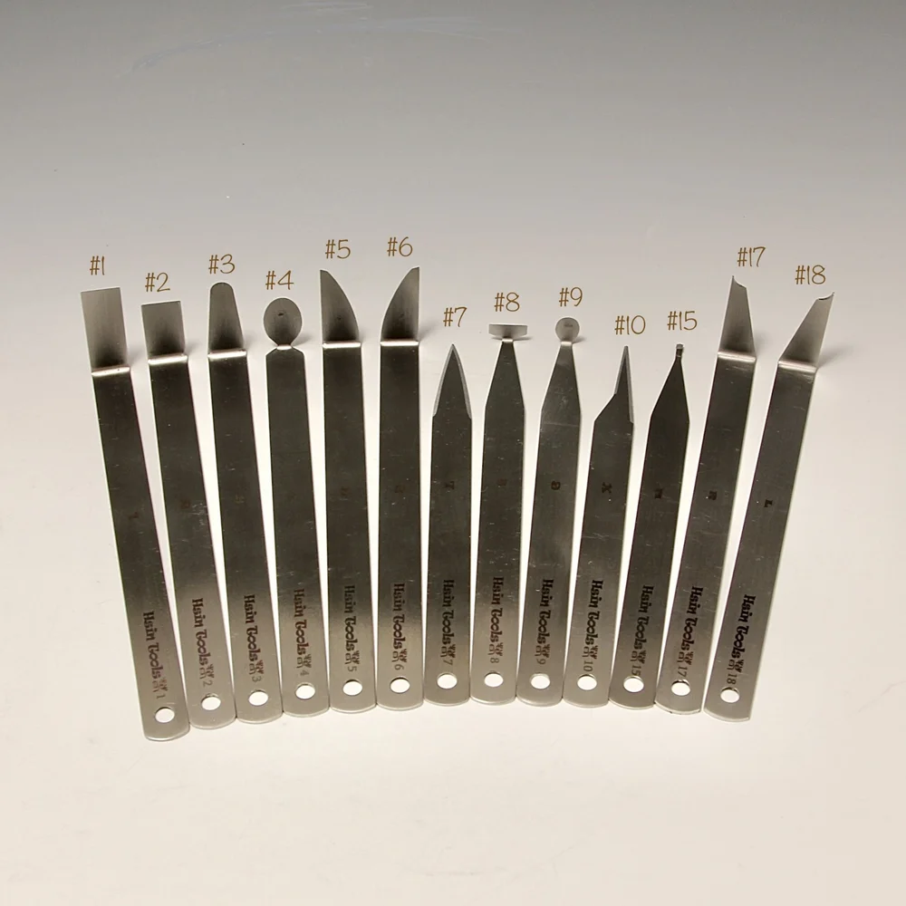 A choice of 2 out of 11 with Silicone Sleeves Stainless Steel Pottery Trimming/Chattering Tools ...