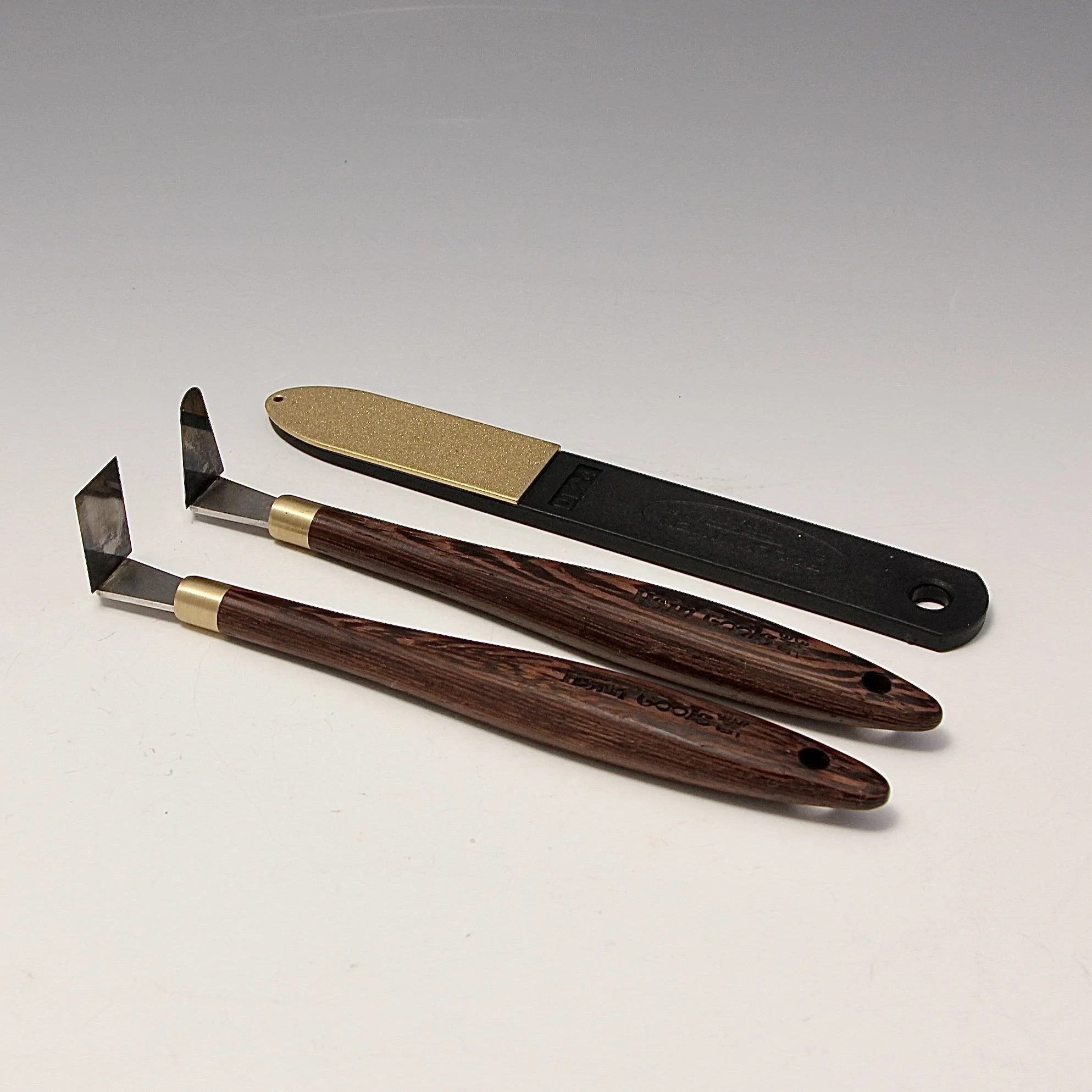 A choice of 2 out of 11 with Silicone Sleeves Stainless Steel Pottery Trimming/Chattering Tools ...