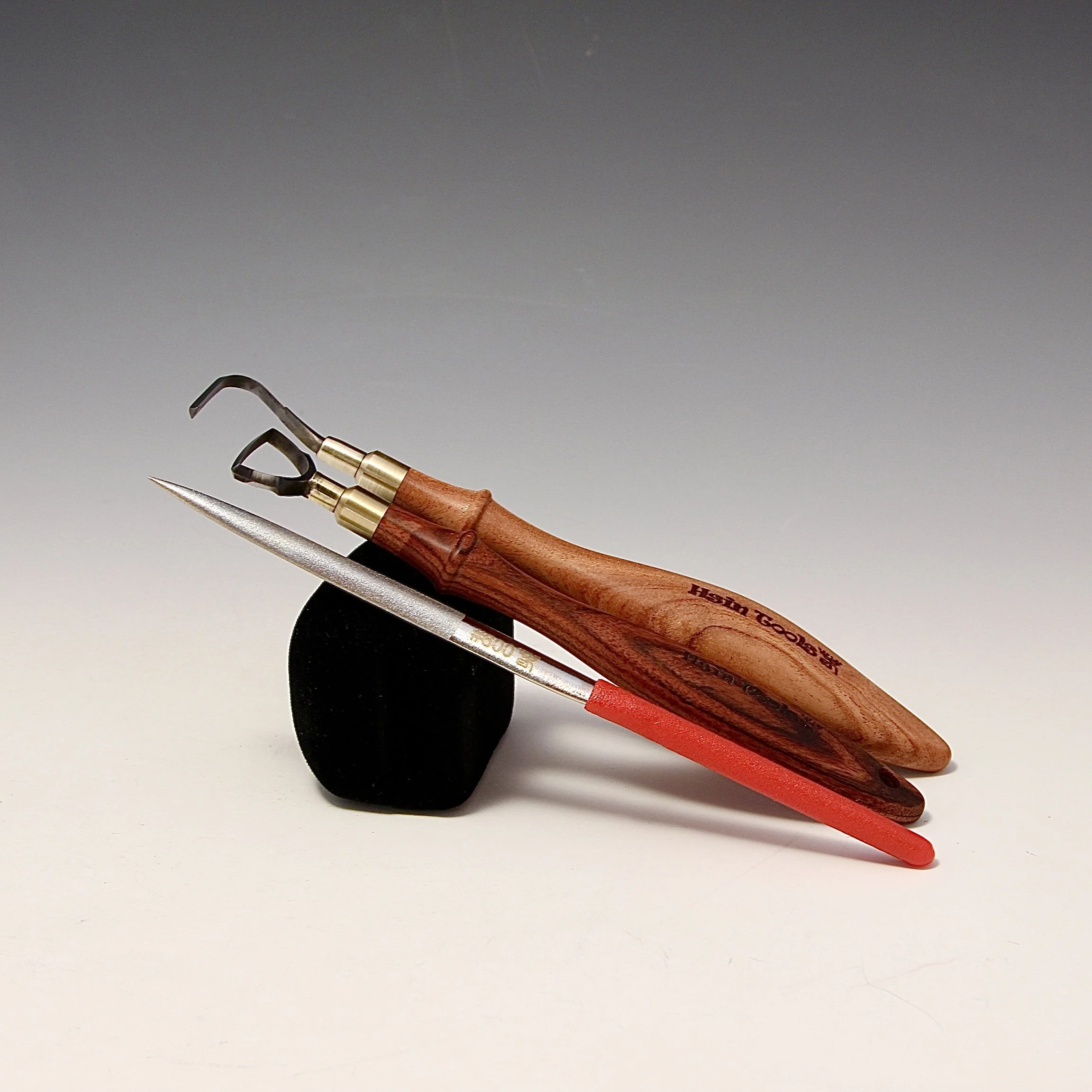 7-Shaped Tungsten Carbide Open Loop Tool with Oval Rosewood Handle~ The Hardest Pottery Trimming ...