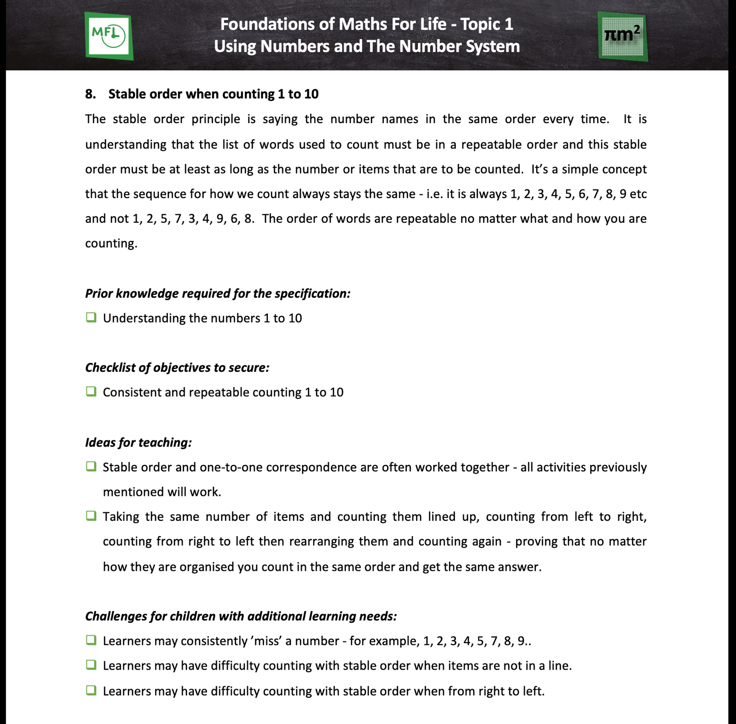 Maths For Life - A Differentiated Approach®