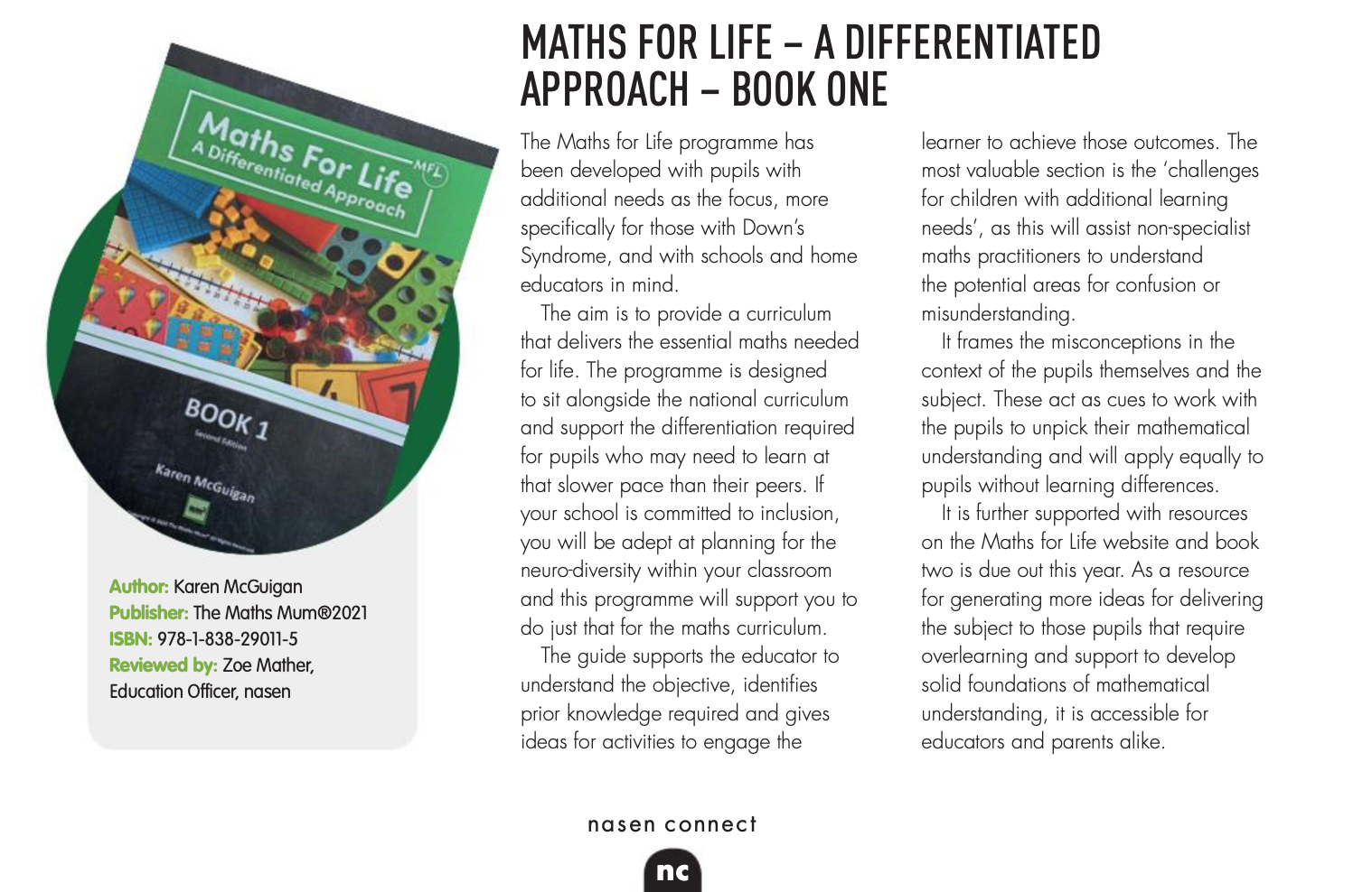 Maths For Life - A Differentiated Approach®