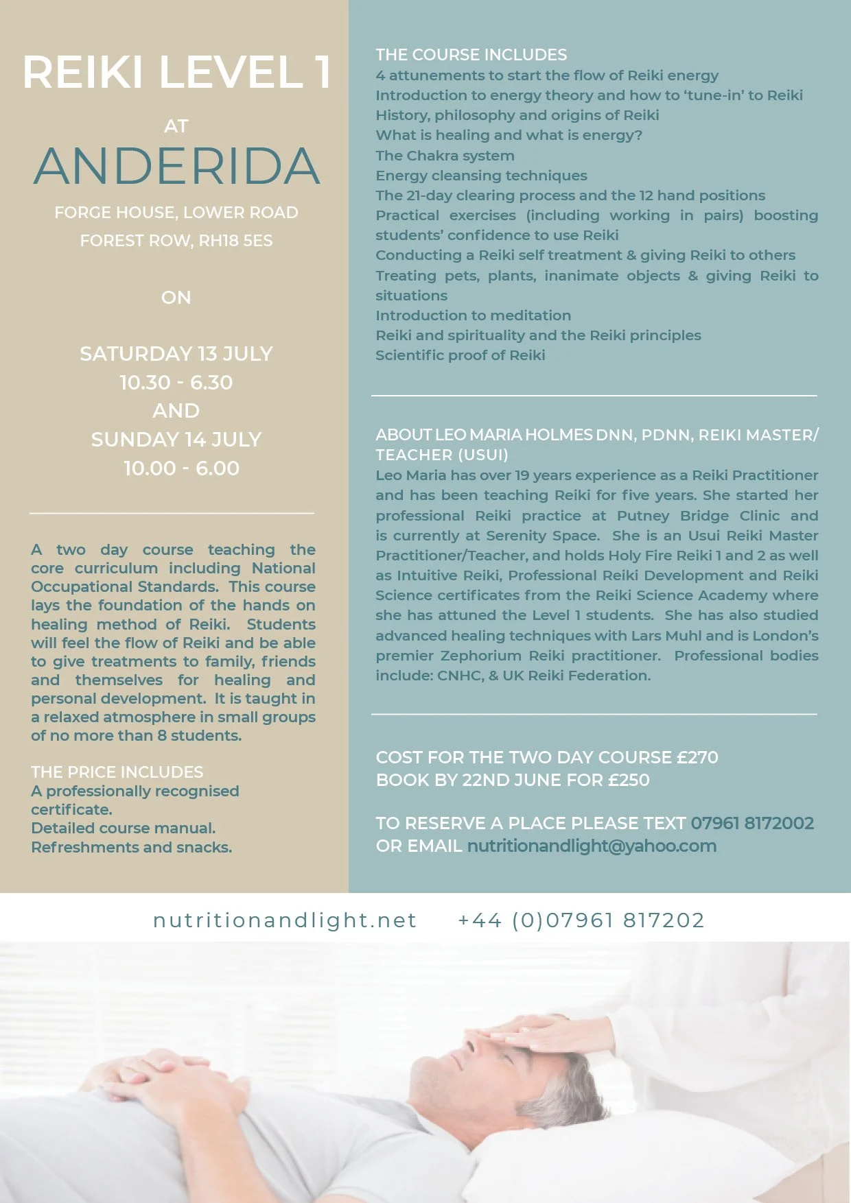 Classes and Workshops — The Anderida Practice