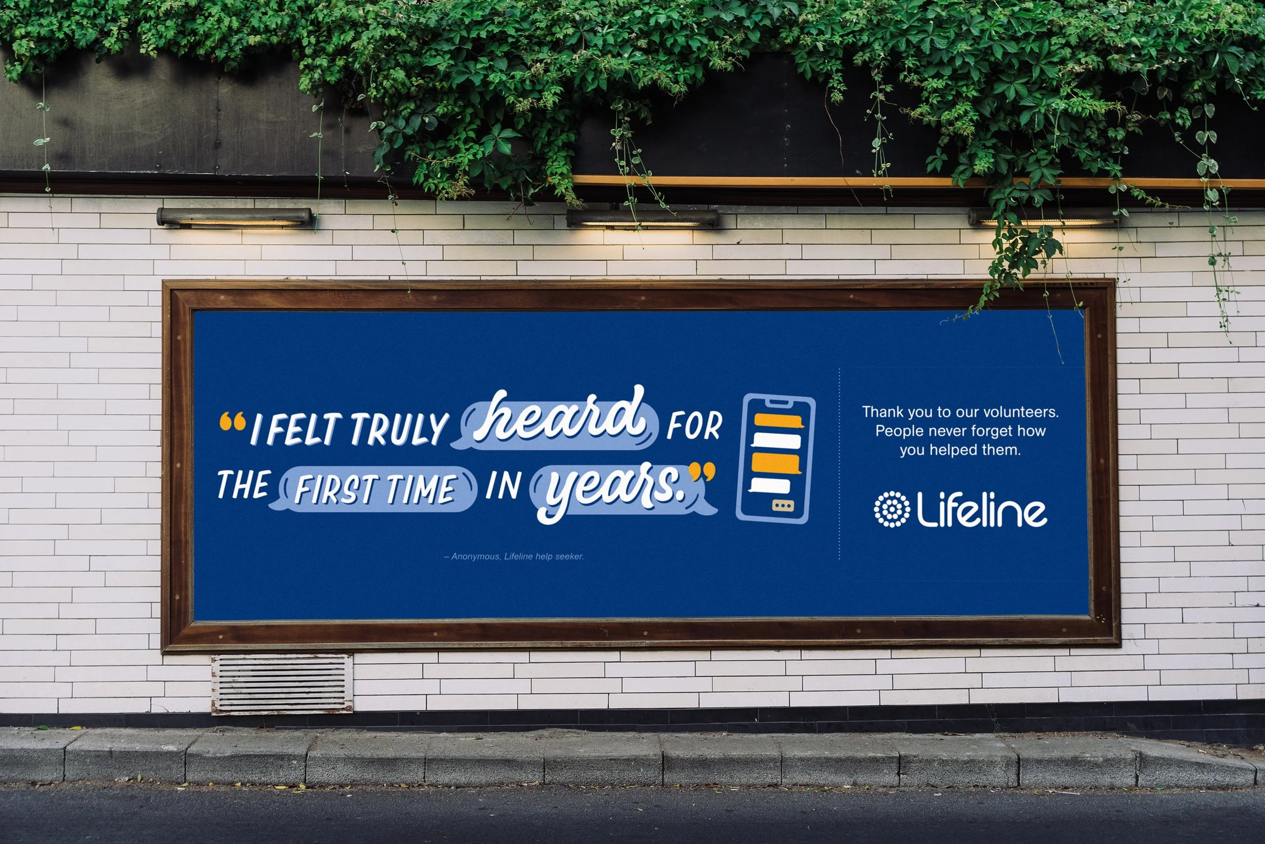 Lifeline Australia — Campaign Lettering — Casey Schuurman — Design and ...