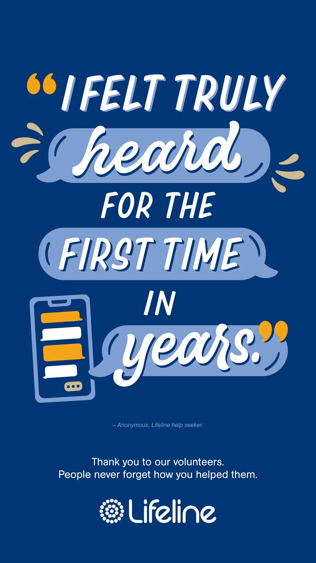 Lifeline Australia — Campaign Lettering — Casey Schuurman — Design and ...