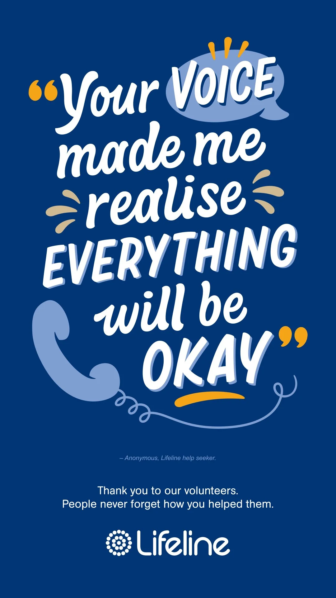 Lifeline Australia — Campaign Lettering — Casey Schuurman — Design and ...