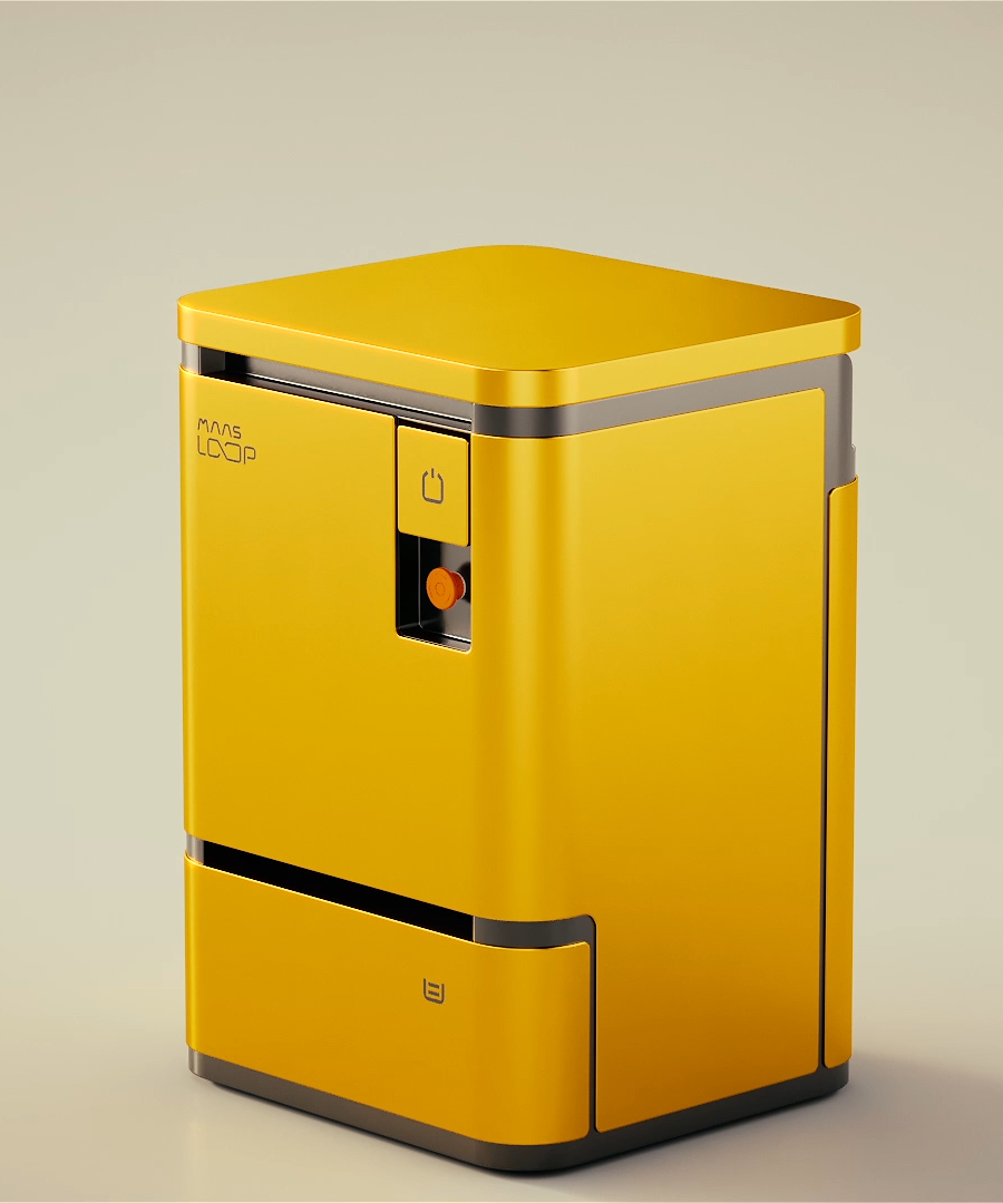 Maas Loop. Design-centred glass crusher.