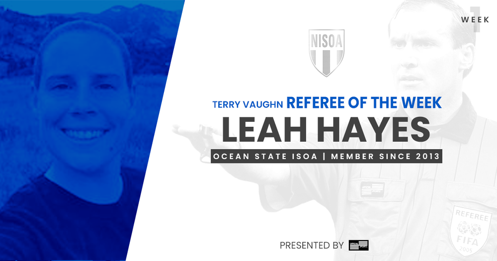 2022 Terry Vaughn Referee of the Week Award — NISOA