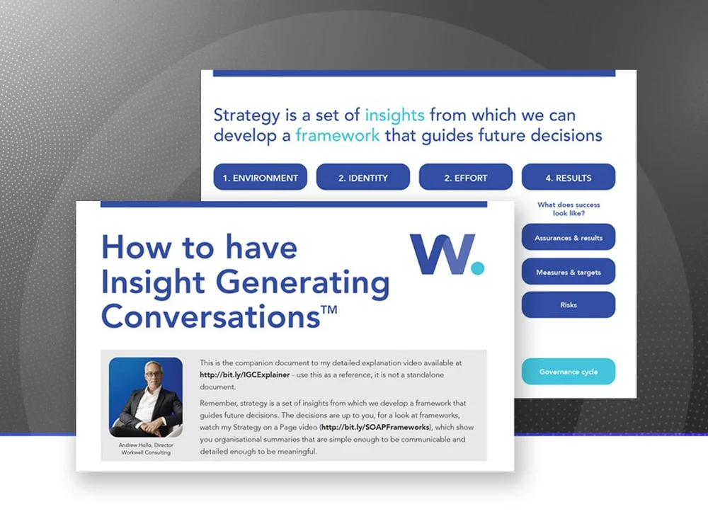 Insight Generating Conversations. The Guide. — Workwell