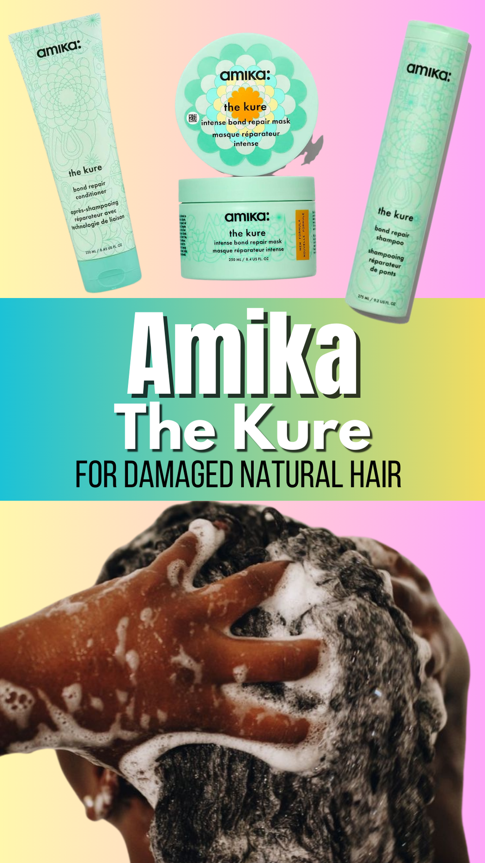 Transform Your Natural Hair with Amika's Kure Bond Hair Repair System ...