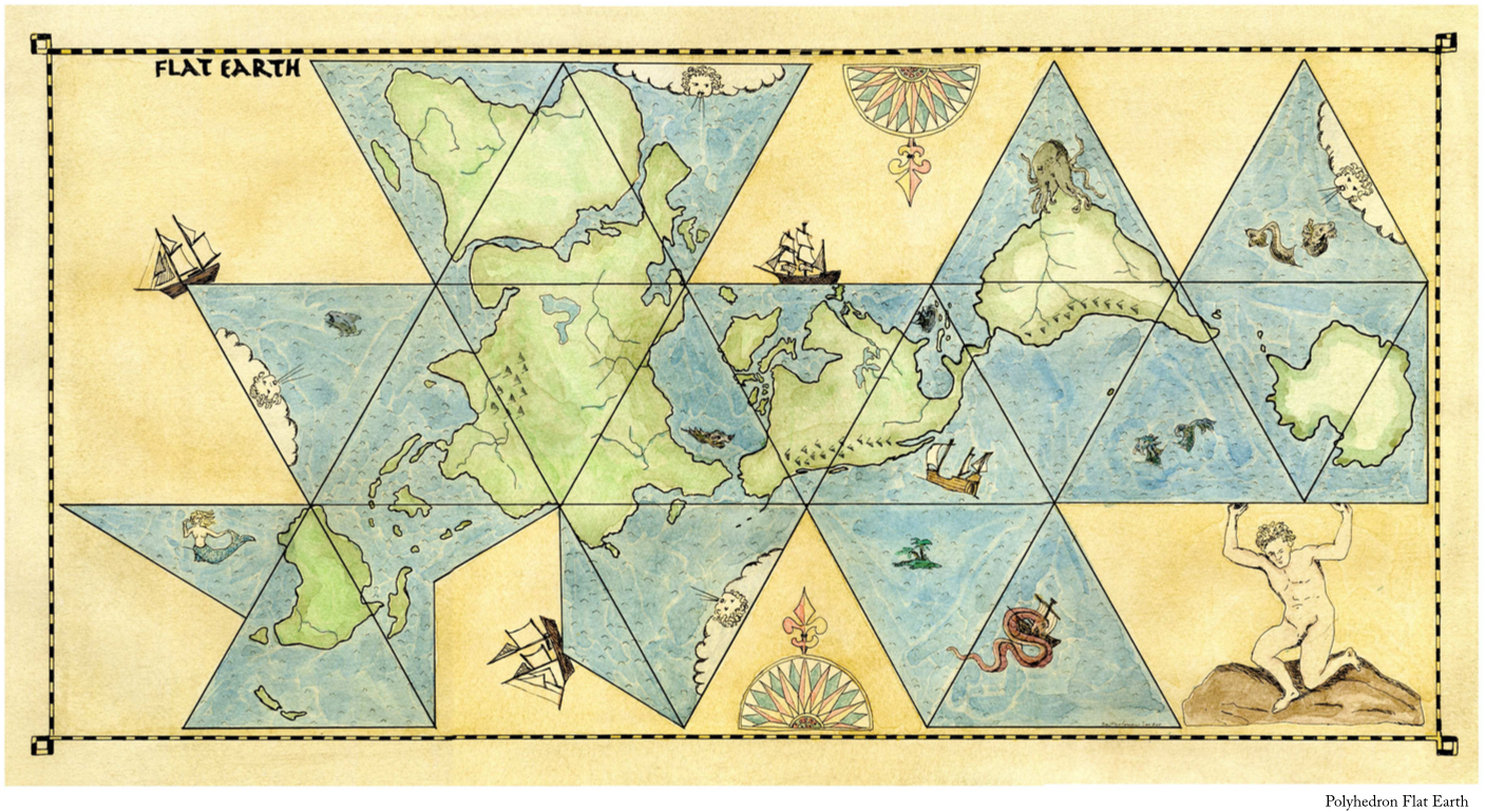 Polyhedron Map — Museum of the Flat Earth