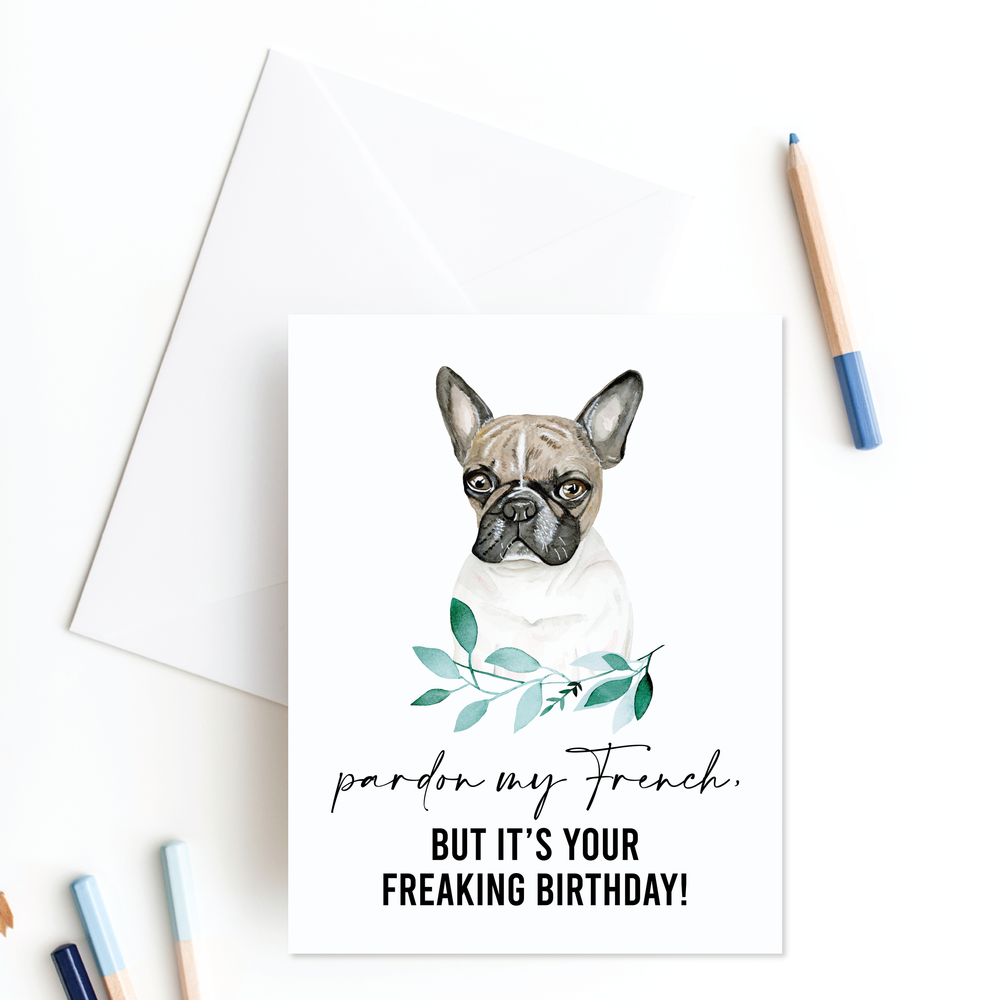 French Bulldog Happy Birthday